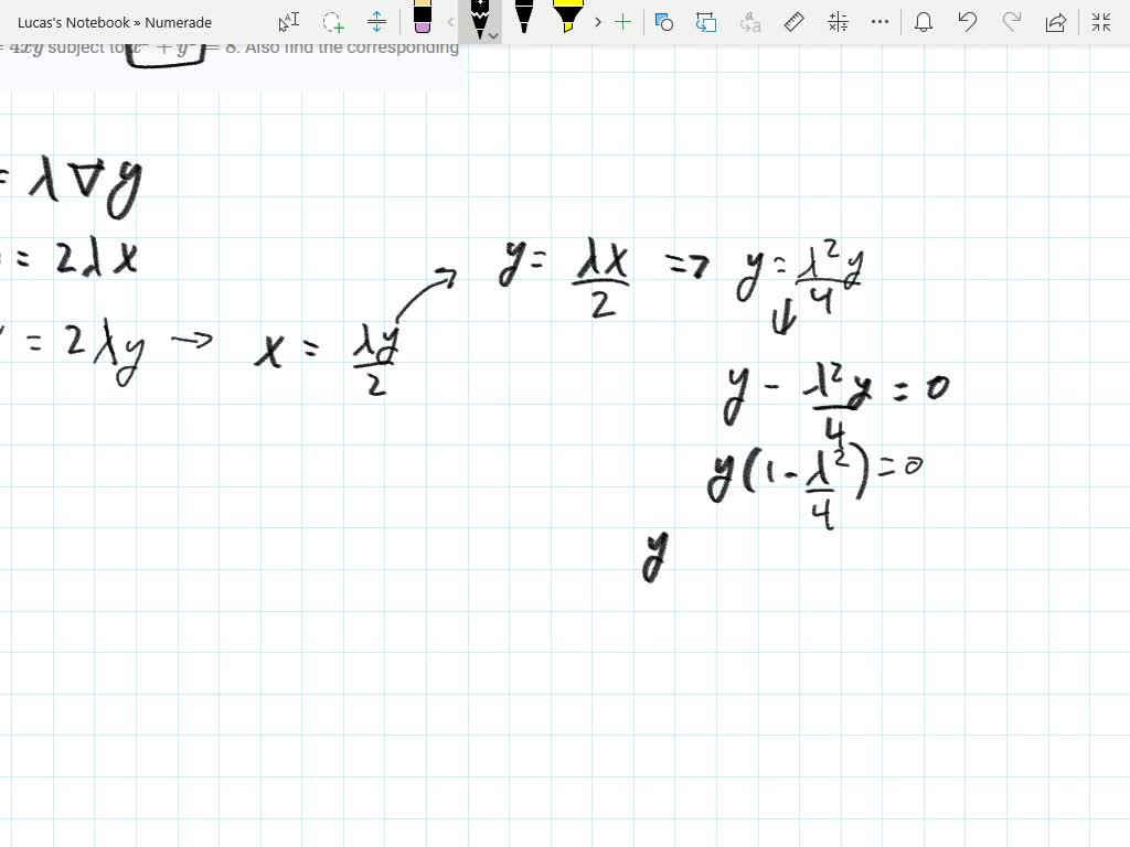 SOLVED:Use Lagrange multipliers to solve the given optimization problem ...