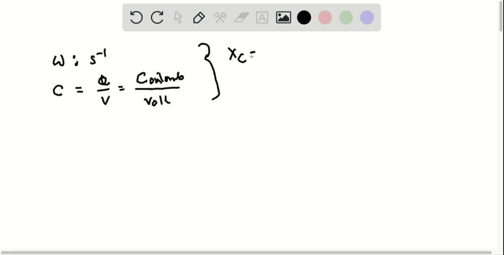 ⏩SOLVED:Show, from XC=1 /(ωC), that the units of capacitive… | Numerade