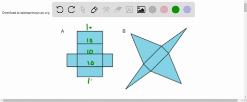 ⏩SOLVED:Here are two polyhedra and their nets. Label all edges in ...