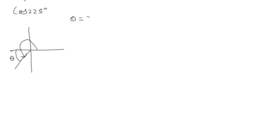 SOLVED:Use reference angles to find the exact value. cos225^∘