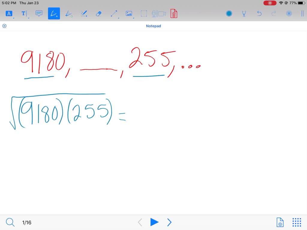SOLVED Find The Missing Term Of Each Geometric Se 