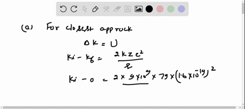 SOLVED:(a) What initial kinetic energy must an alpha particle have if ...
