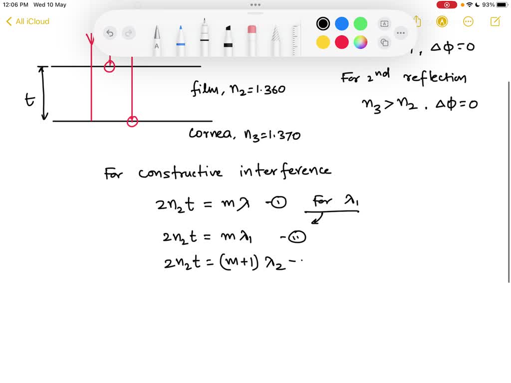 SOLVED:The thickness of the retina changes during certain eye diseases ...