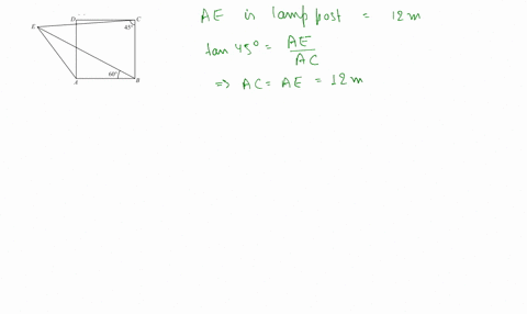 ⏩SOLVED:A B C D is a rectangular field. A vertical lamp post of… | Numerade