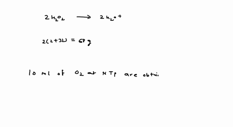 A commercial sample of hydrogen peroxide is labeled as 10 volume, its percentage strength is: (a ...