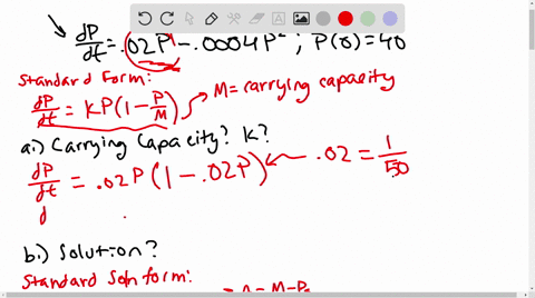 SOLVED:1-2 A population grows according to the given logistic equation ...