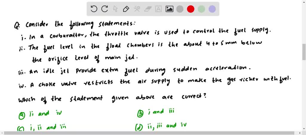 What occurs when a back-suction type mixture control is placed in IDLE ...