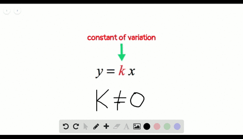 SOLVED:Find the constant of variation for a direct variation that ...