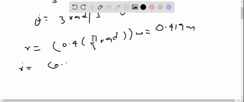 Motion of the sliding block P in the rotating radial slot is controlled ...