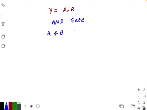 SOLVED:The following figure shows a logic gate circuit with two inputs ...