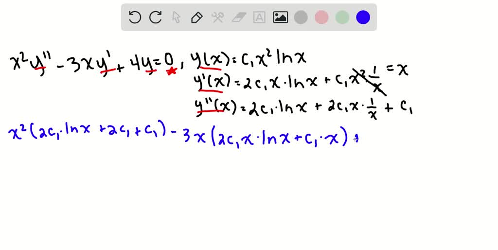 SOLVED:Verify that the given function is a solution to the given differential equation (c1 and ...