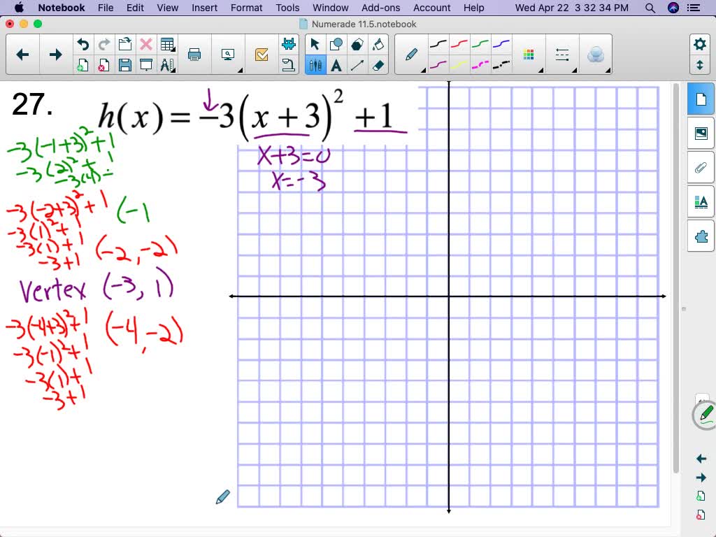 SOLVED:Sketch the graph of each quadratic function. Label the vertex, and sketch and label the ...