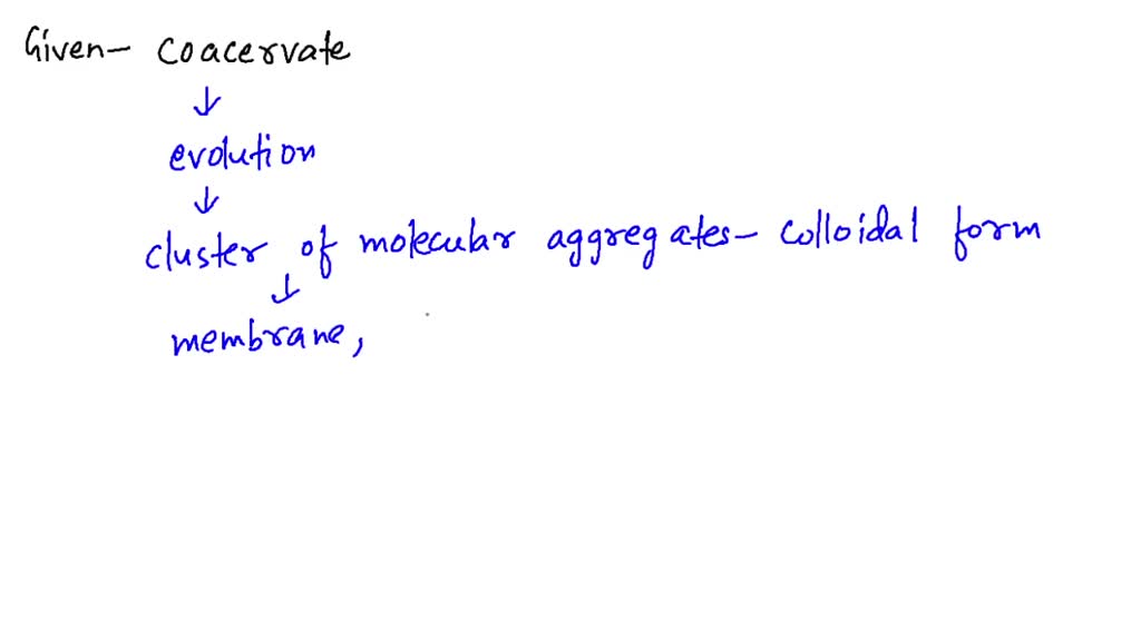 ⏩SOLVED:What are coacervates, and what characteristics do they have ...