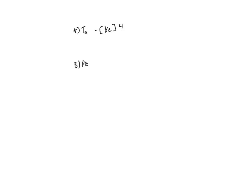 SOLVED:Use noble gas and spdf notations to depict electron ...