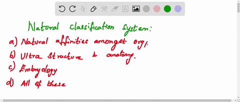 SOLVED:Natural classification system developed were (a) Natural ...