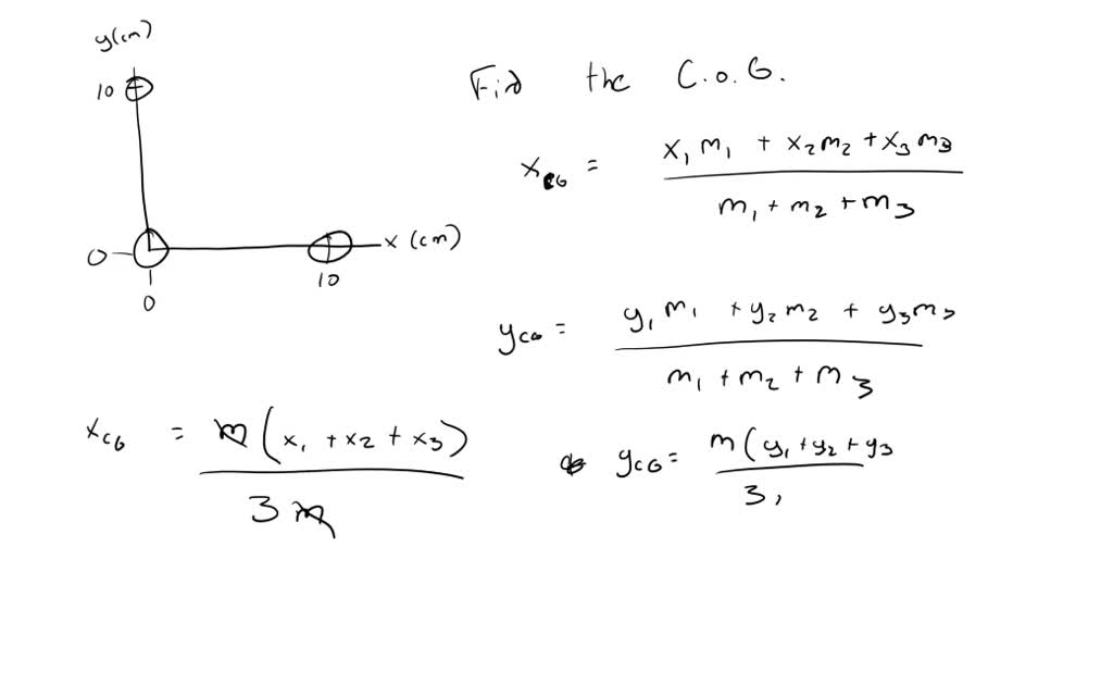 Three identical coins lie on three corners of a square 10.0 cm on a ...