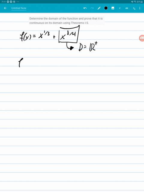 Solved Determine The Domain Of The Function And Prove That It Is