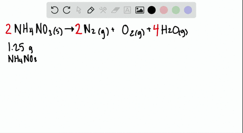 Balanced Equation For Ammonium Nitrate Yields Nitrogen And Water ...