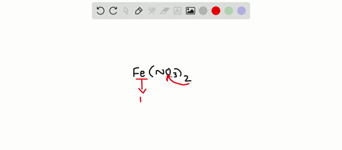 SOLVED:Iron(II) nitrate has the formula Fe(NO3)2. What is the ratio of ...