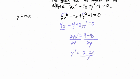 SOLVED:Find equations for two lines through the origin that are tangent ...