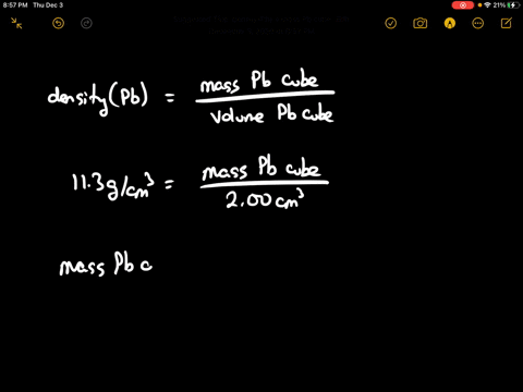 SOLVED: A lead atom has a mass of 3.4 ×10^-22 g . How many lead atoms ...