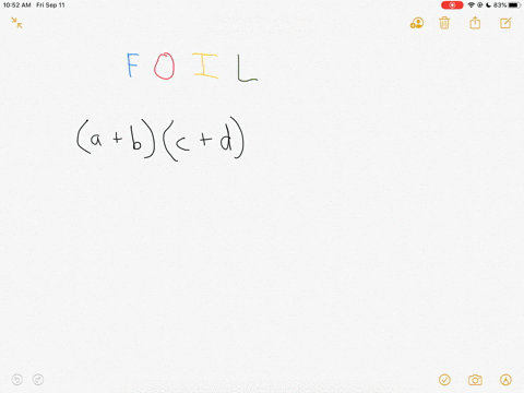 SOLVED:What is the FOIL method and when is it used? Give an example of ...