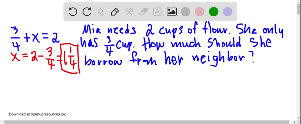 SOLVED:For each equation, write a story problem represented by the ...