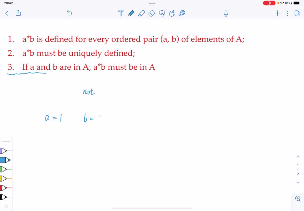 Solved Which Of The Following Rules Are Operations On The Indicated Set