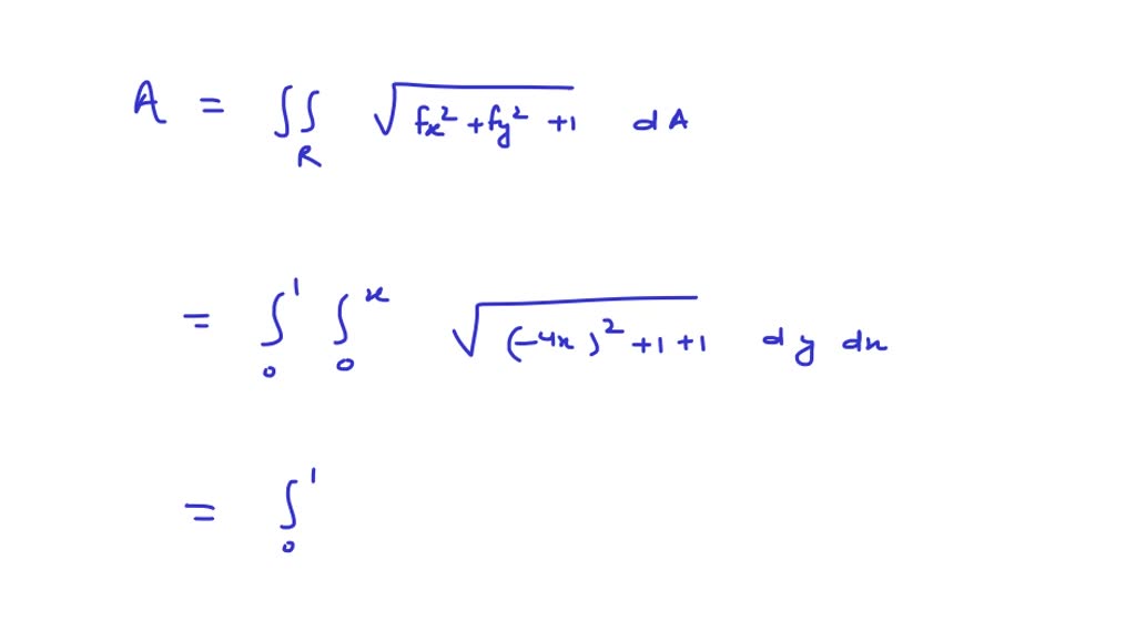 ⏩SOLVED:Find the area of the surface. The part of the surface z=4-2… | Numerade