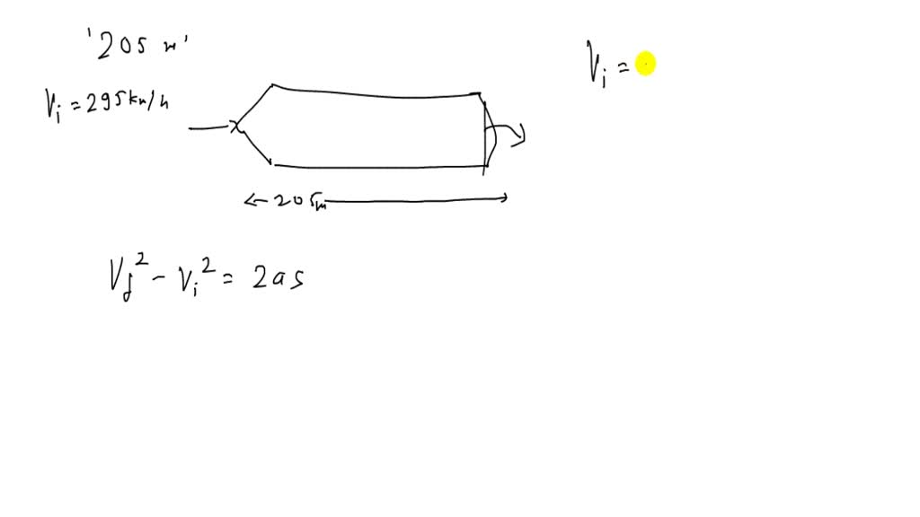 SOLVED An Aircraft With A Landing Speed Of 295 Km H Lands On An