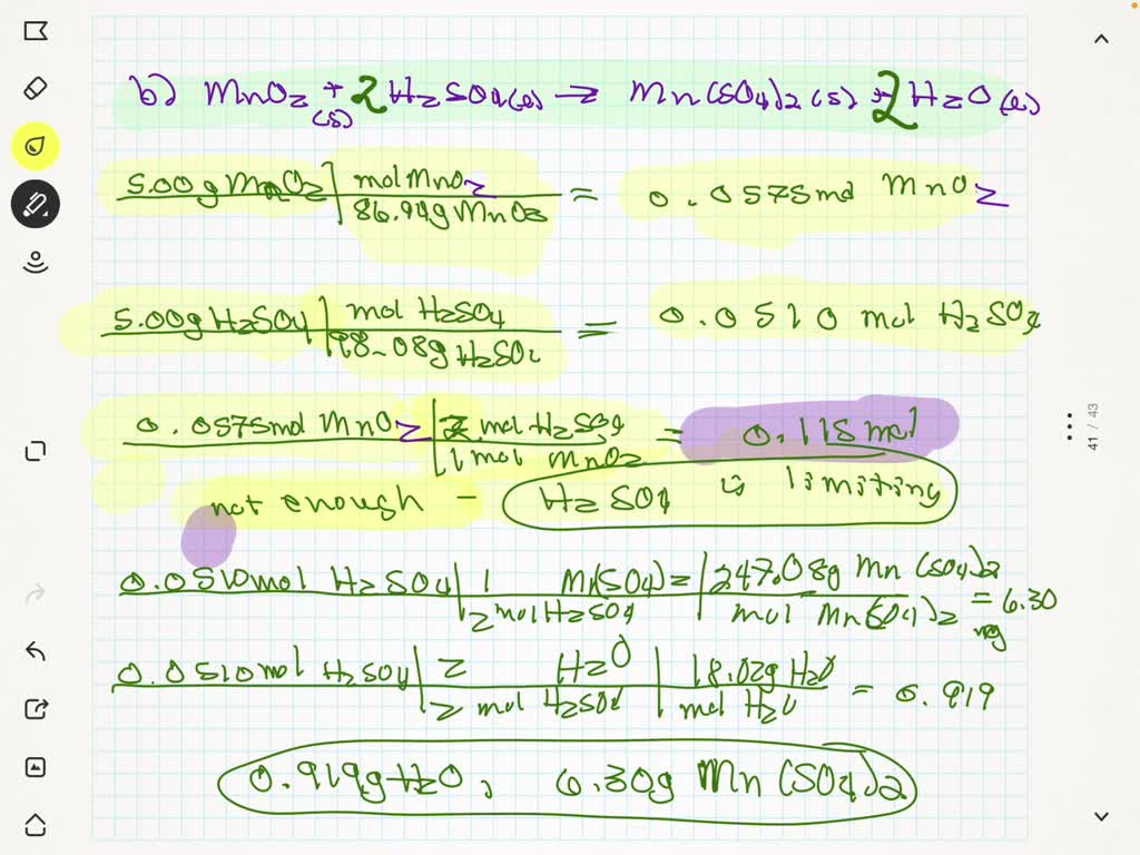 For Each Of The Following Unbalanced Chemical Equations Suppose That
