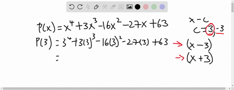 SOLVED:Factor Theorem Use the Factor Theorem to show that x-c is a ...