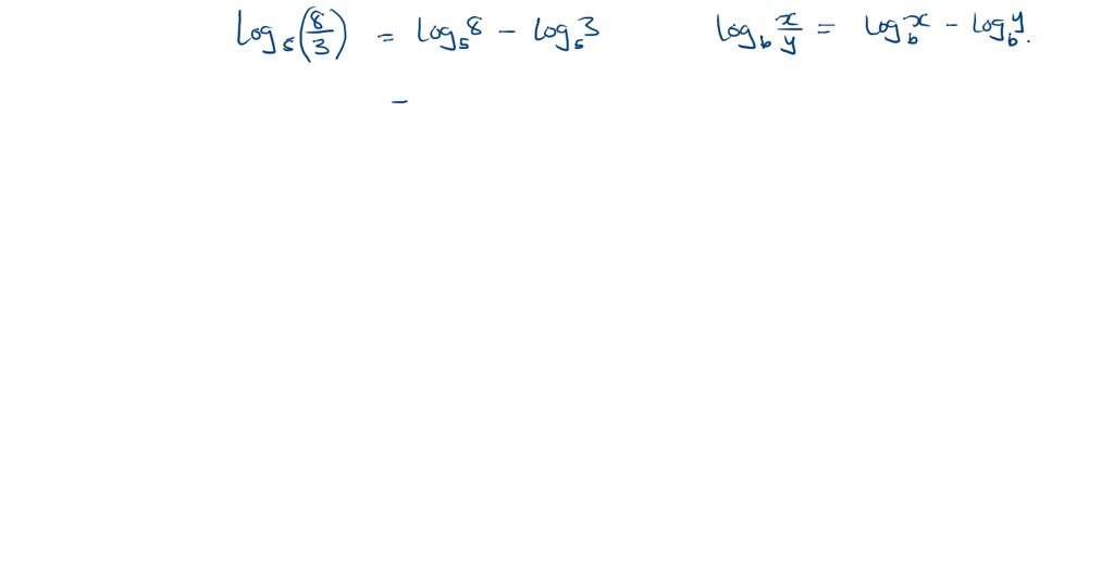 SOLVED:Use the properties of logarithms to express each logarithm as a ...