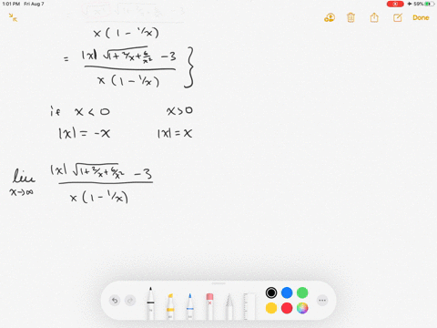 SOLVED:a. Evaluate \lim _{x \rightarrow \infty} f(x) and \lim _{x ...