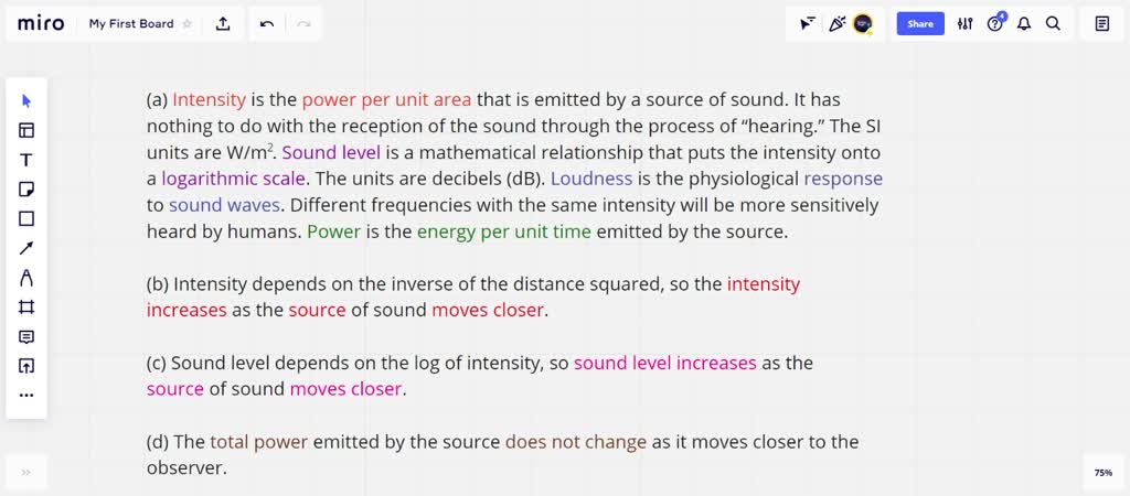 (a) What is the difference between sound intensity and sound energy ...