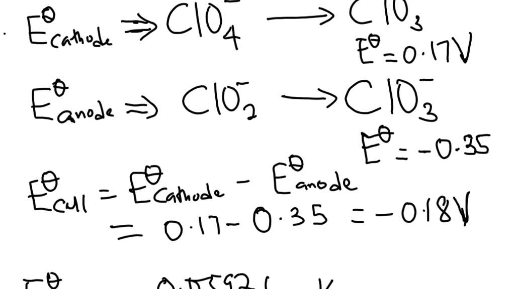 Solved Use Electrode Potentials To Calculate The Equilibrium Constant