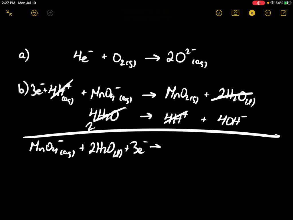 SOLVED:Balance the half-equations in Question 53. Balance (a) and (b ...