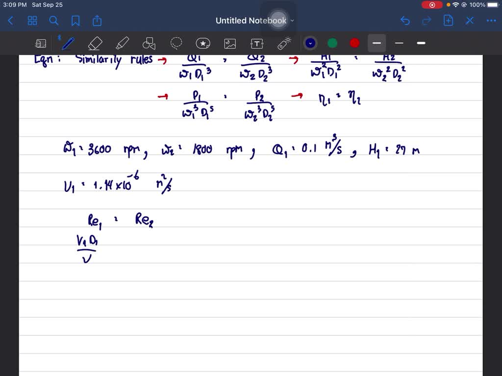 SOLVED:Affinity laws are typically used to identify homologous values ...