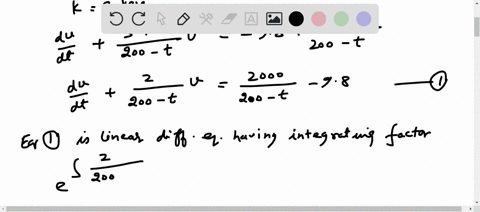 In a static firing test, a rocket is anchored to a rigid wall by a ...