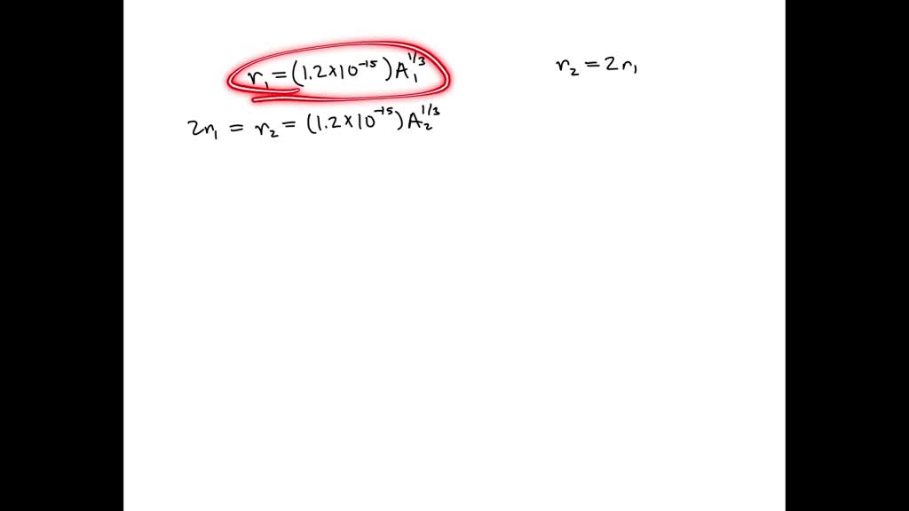 SOLVED:By what factor does the nucleon number of a nucleus have to ...