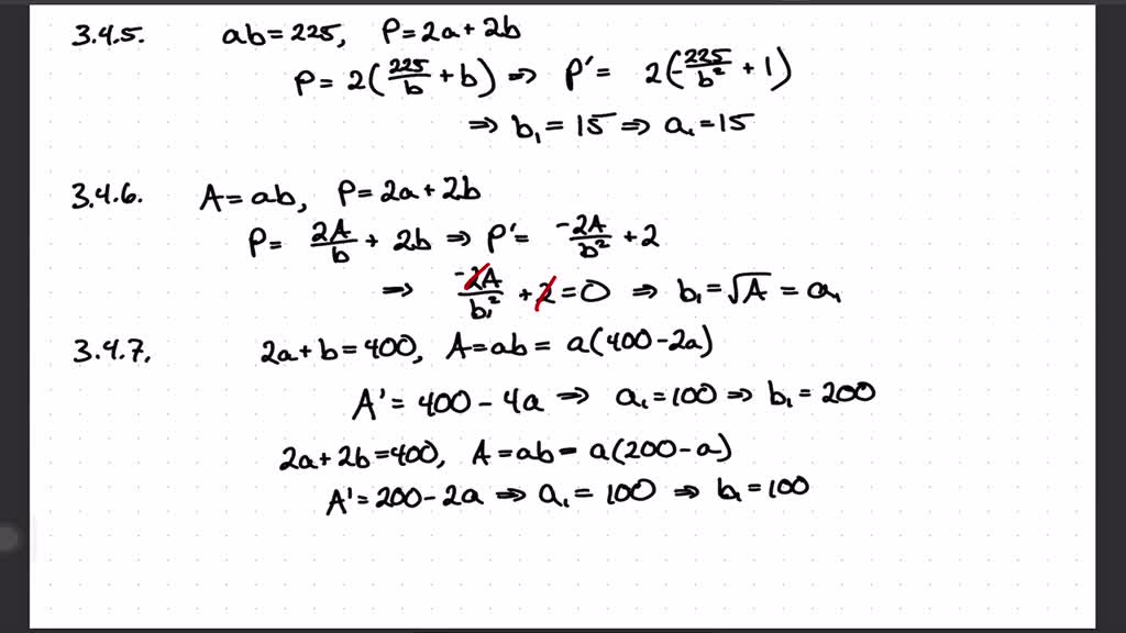SOLVED:Show that the rectangle of fixed area whose perimeter is a ...