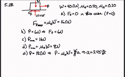 SOLVED:A box of bananas weighing 40.0 N rests on a horizontal surface. The coefficient of static ...