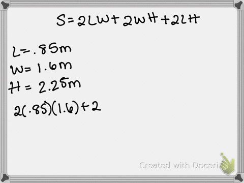 SOLVED:The surface area of the box with open top shown in the figure is ...