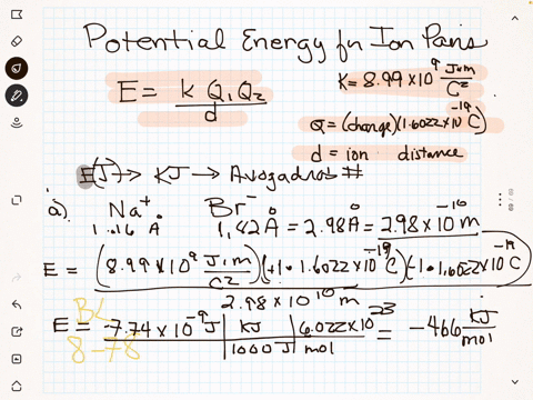 SOLVED:From Equation 8.4 and the ionic radii given in Figure 7.7 ...