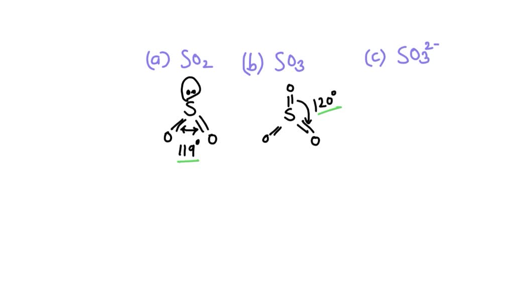 SOLVED:For each of the following molecules or ions that contain sulfur ...