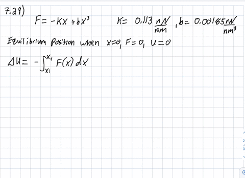 SOLVED:The force on an electron in an experimental nanoscale electronic device is given by F ...