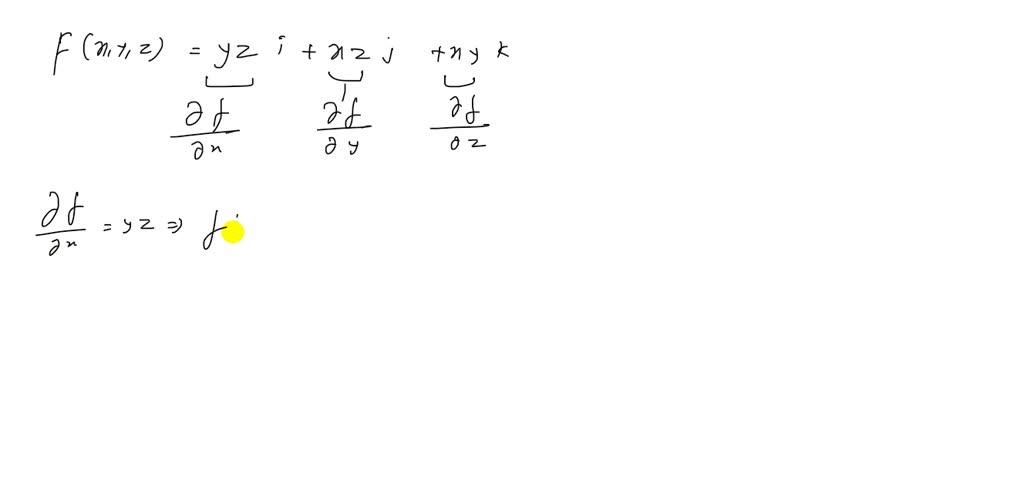 ⏩SOLVED:First show that the given vector field 𝐅 is irrotational;… | Numerade