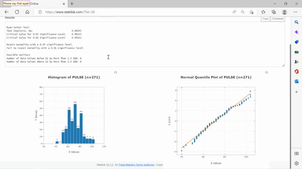 SOLVED:Large Data Sets. Refer to the data sets in Appendix B and use ... SOLVED:Large Data Sets. Refer to the data sets in Appendix B and use ...