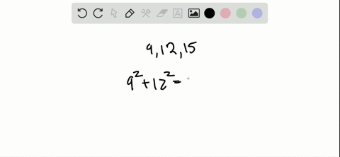 SOLVED: Identify which numbers are perfect triples. 9,12,15