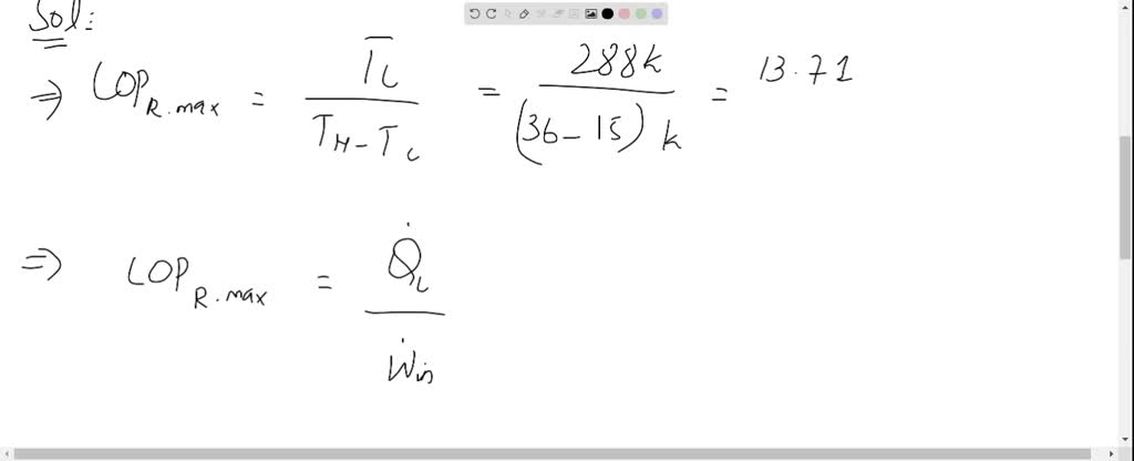 SOLVED:A Carnot refrigerator removes 200 kJ of heat from a refrigerated ...